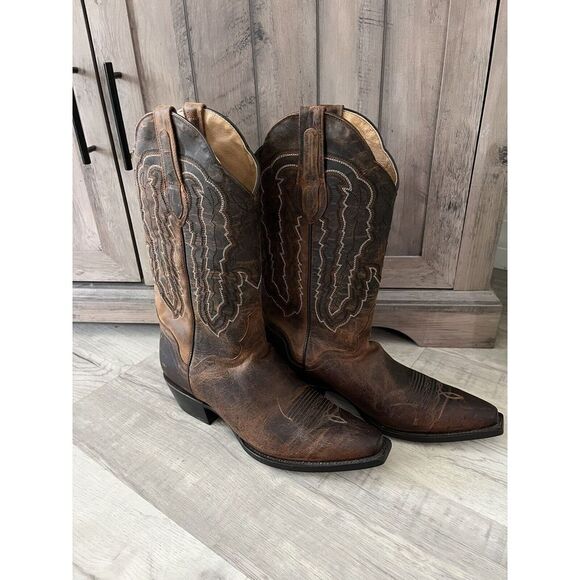 J.B. Dillon | Shoes | Jb Dillon Mens Cowboy Boots 95 D Genuine Goat Leather Snip Toe Jbm326 Mint ...